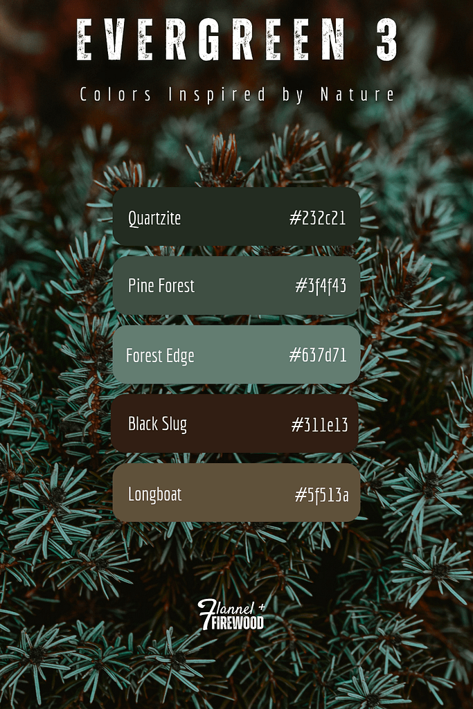 The Evergreen 3 Collection - flannel + firewood