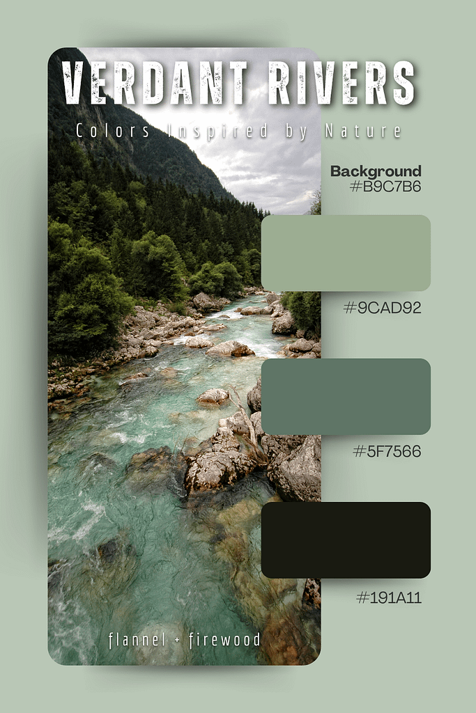 The Verdant Rivers Collection - flannel + firewood